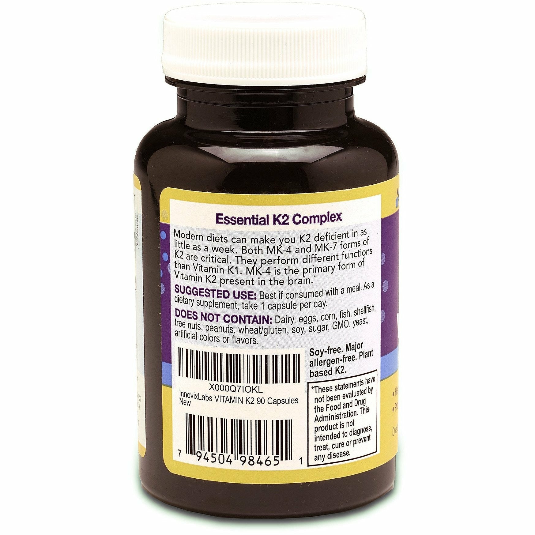 InnovixLabs Full Spectrum Vitamin K2 - 600mcg - MK-4 and MK-7 – Libra Baby